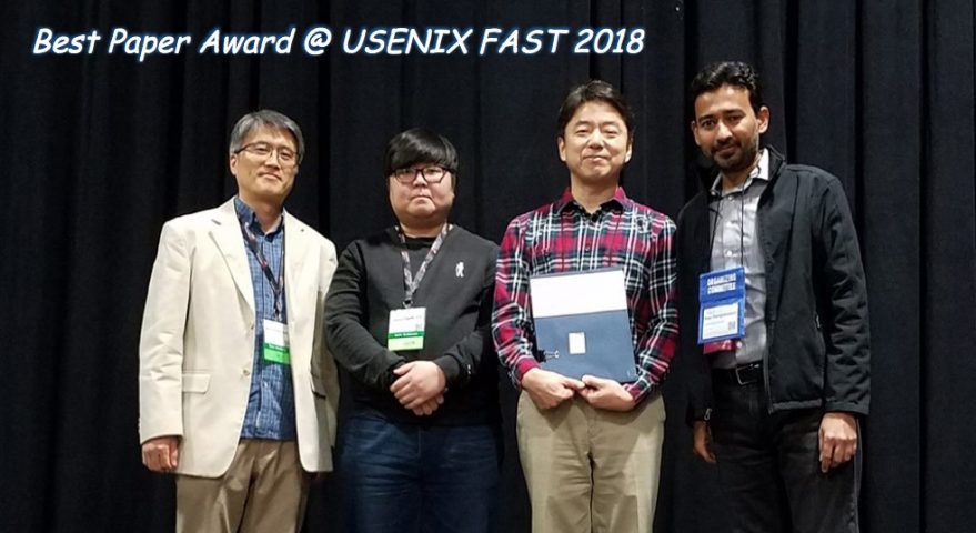 Best Paper Award @ USENIX FAST 2018 - KAIST OS Lab